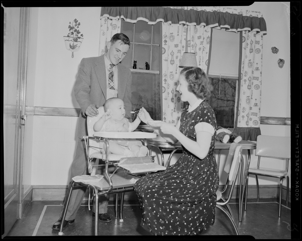 Jimmy and Barbara Amos and baby Jimmy Jr. - Digital Commonwealth