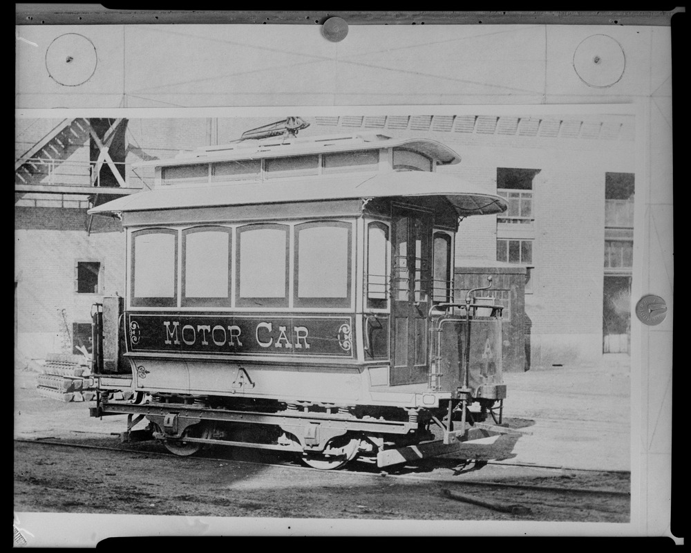 Old street car. First oldest street car - Digital Commonwealth