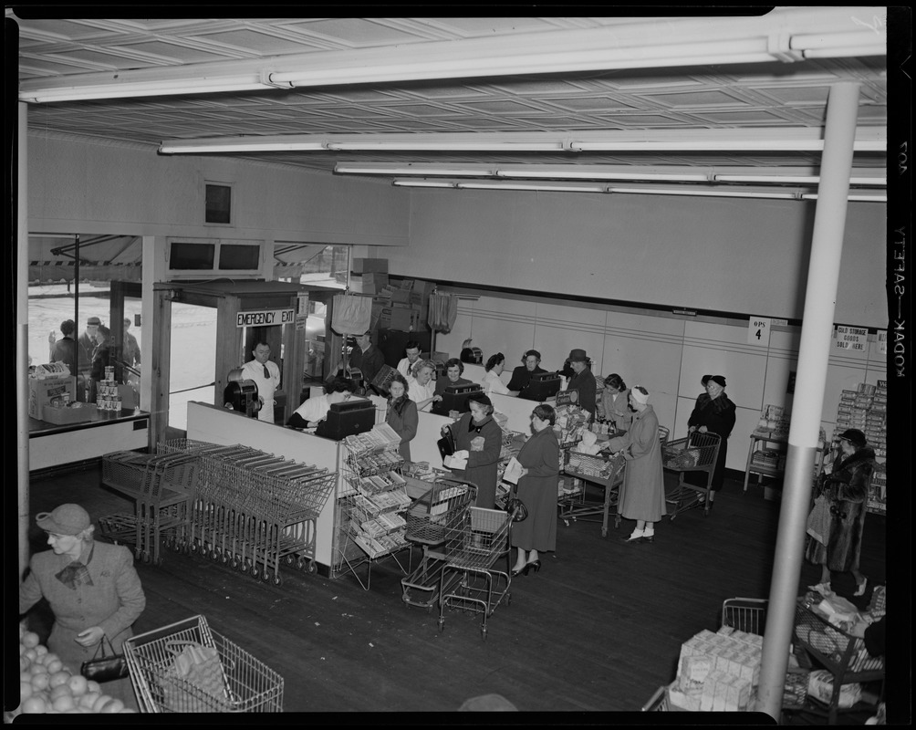 All kinds of candid shots. First National stores - Digital Commonwealth