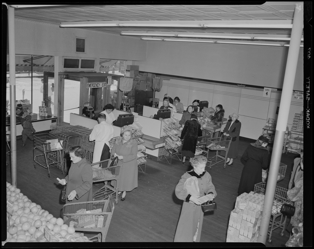 All kinds of candid shots. First National stores - Digital Commonwealth