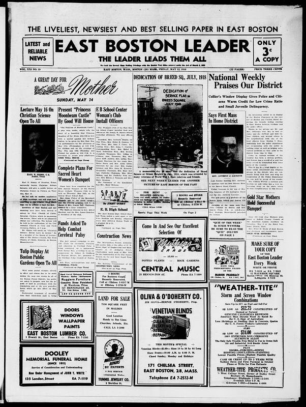 East Boston Leader. May 12, 1950 - Digital Commonwealth