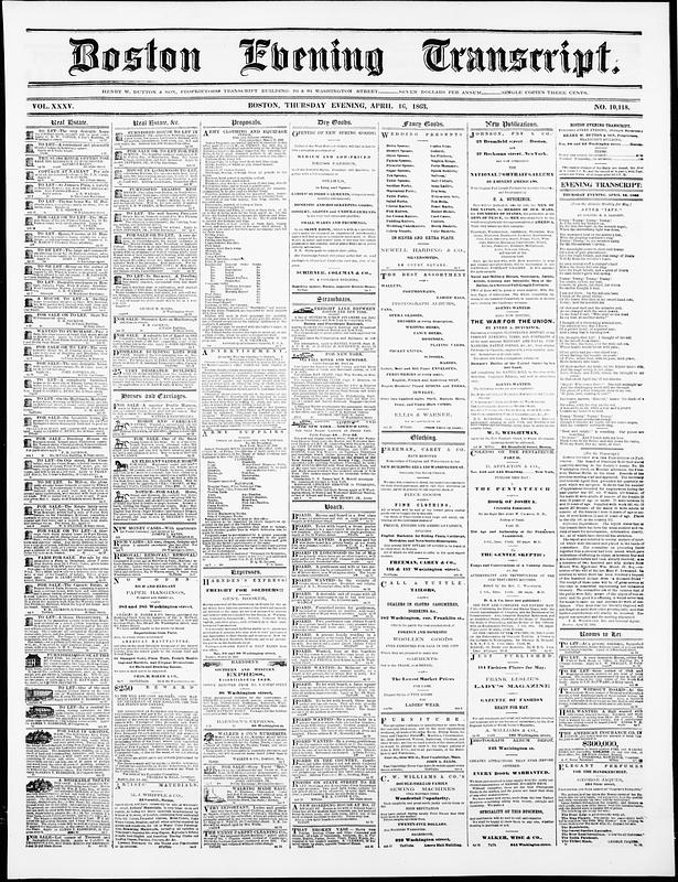 Boston Evening Transcript - Digital Commonwealth