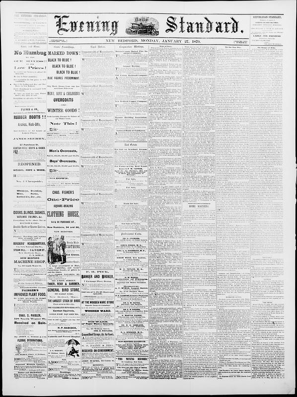 Evening Standard. January 27, 1879 - Digital Commonwealth
