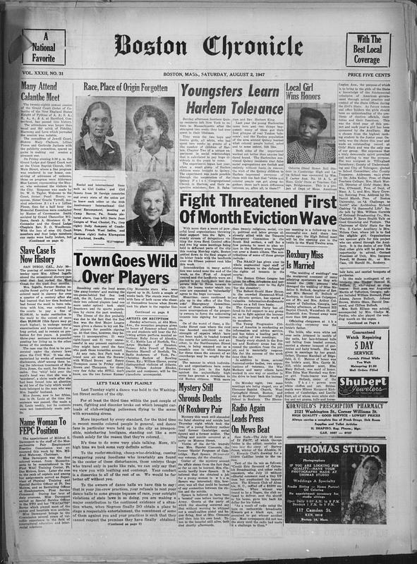 Boston Chronicle. August 02, 1947 - Digital Commonwealth