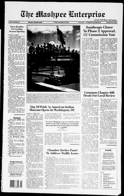The Mashpee Enterprise. September 24, 2004 - Digital Commonwealth