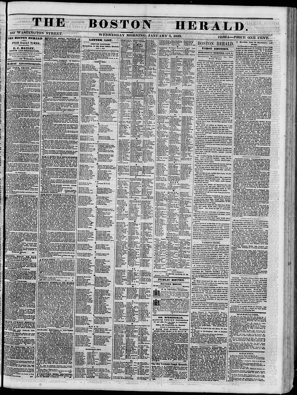 The Boston Herald. January 05, 1859 - Digital Commonwealth