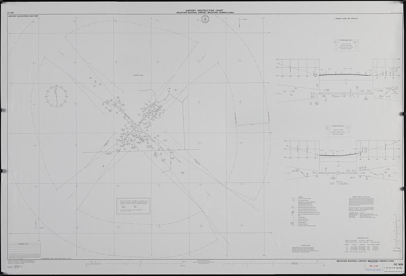Airport obstruction chart, OC 926, Bradford Regional Airport, Bradford ...