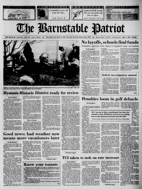 Barnstable Patriot. April 11, 1996 - Digital Commonwealth
