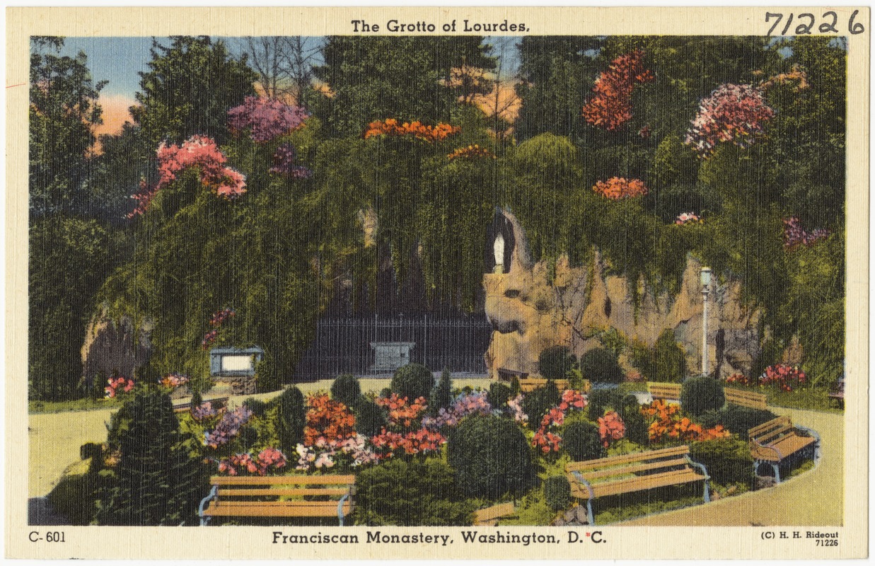 The Grotto of Lourdes, Franciscan Monastery, Washington, D. C ...