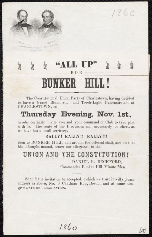 Flyer for a Union-Constitution rally - Digital Commonwealth