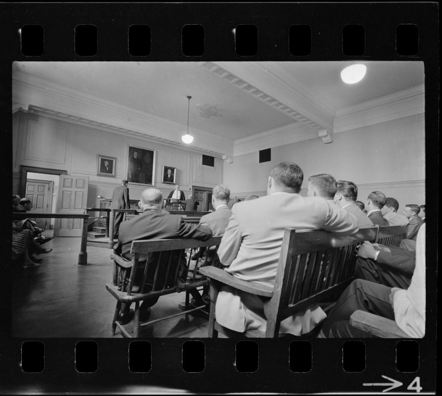 Judge Adlow presiding over a session in Boston Municipal Courtroom ...