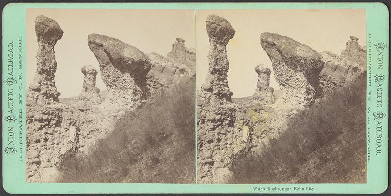 Witch Rocks, near Echo City - Digital Commonwealth