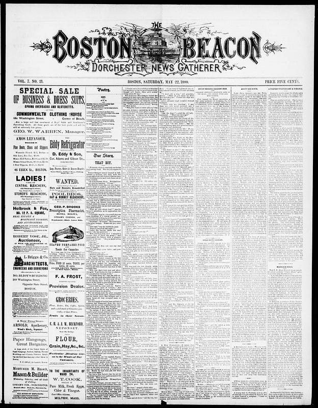 The Boston Beacon and Dorchester News Gatherer, May 22, 1880 - Digital ...