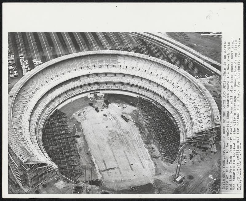 New Home of the Mets and Jets -- This is an aerial view of the soon to ...