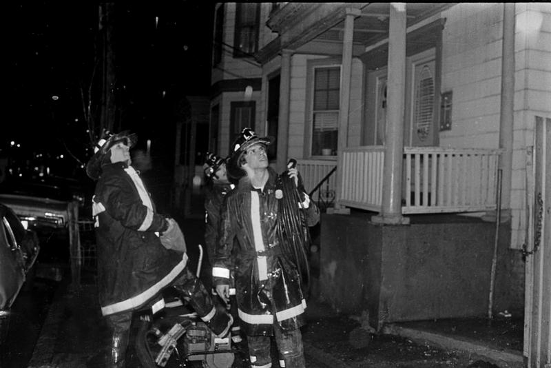 Left to right, aux firefighters Richie Smith, Stanley Silas and Jimmy ...