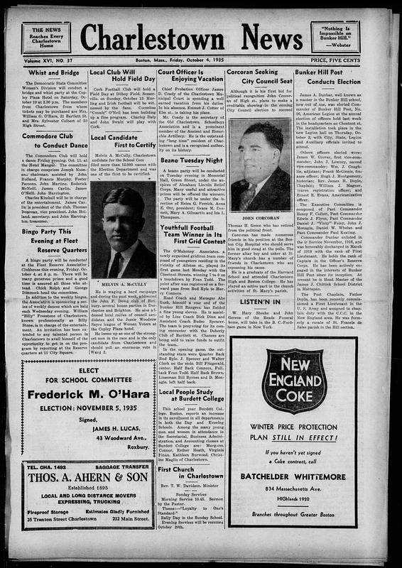 The Charlestown News. October 04, 1935 - Digital Commonwealth