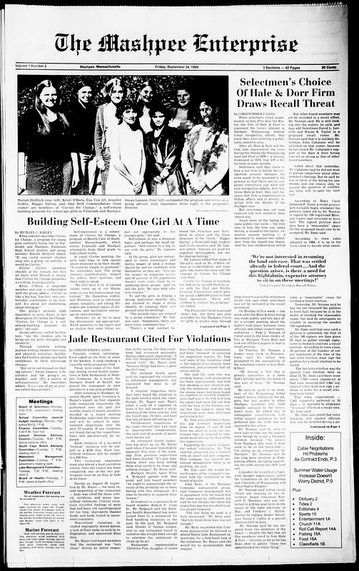 The Mashpee Enterprise. September 24, 1999 - Digital Commonwealth