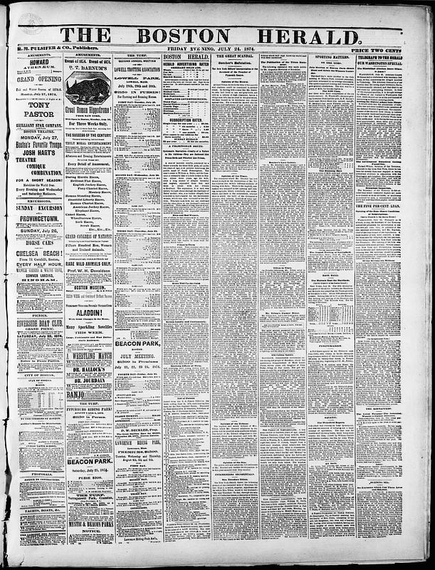 The Boston Herald. July 24, 1874 - Digital Commonwealth