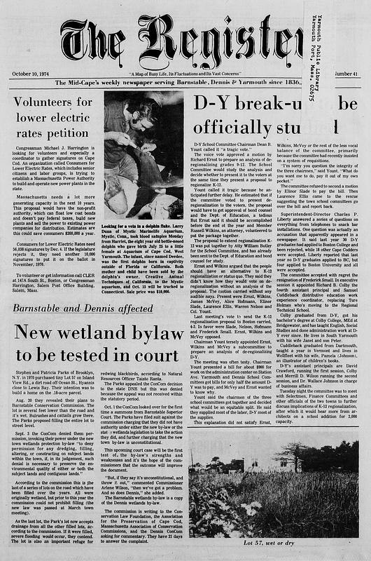 The Register. October 10, 1974 - Digital Commonwealth