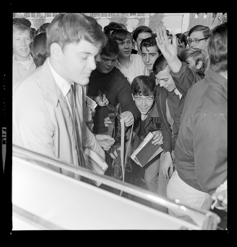 Students outside English High School on day of protests against school ...