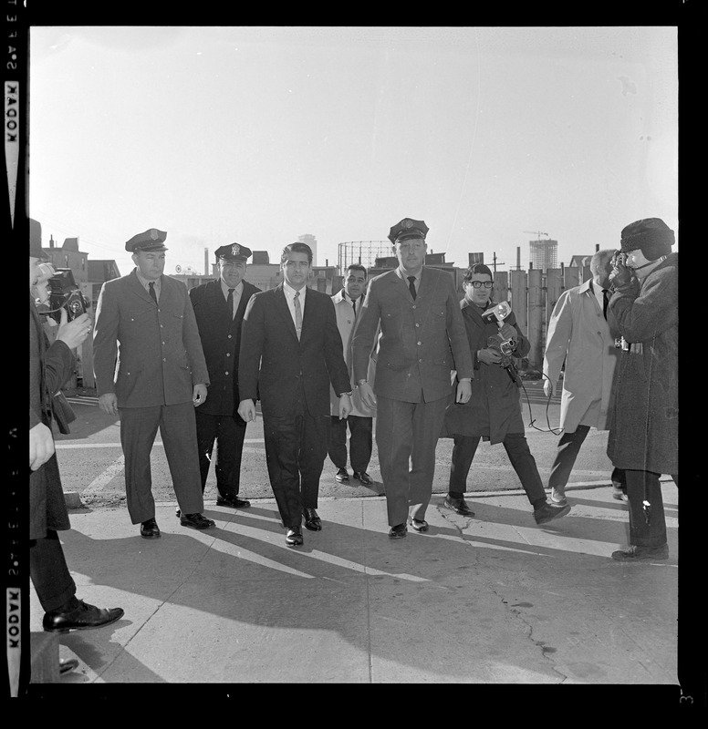 Officers walking with Albert DeSalvo - Digital Commonwealth