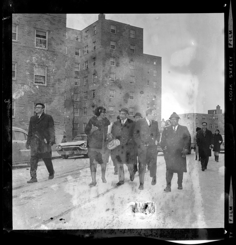 Mayor Kevin White touring the Columbia Point Housing Project - Digital ...