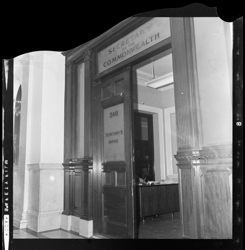 Entrance to the Secretary of the Commonwealth - Digital Commonwealth
