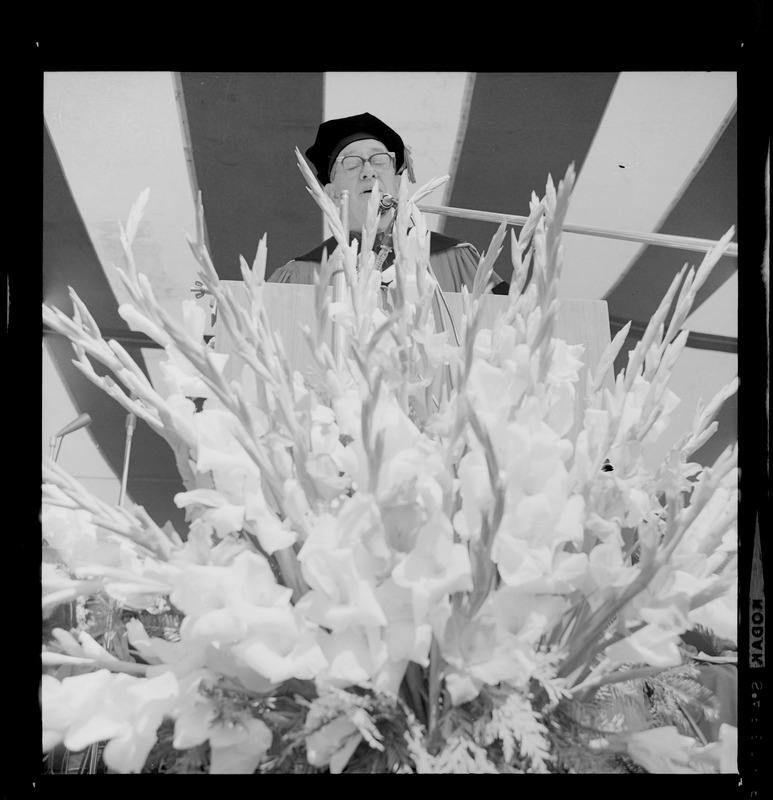 Dr. Harold Case speaking at BU Commencement - Digital Commonwealth