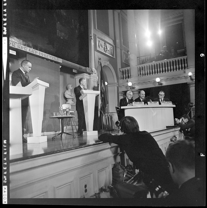 Debate with Lt. Gov. Francis X. Bellotti and Former Gov. John A. Volpe ...