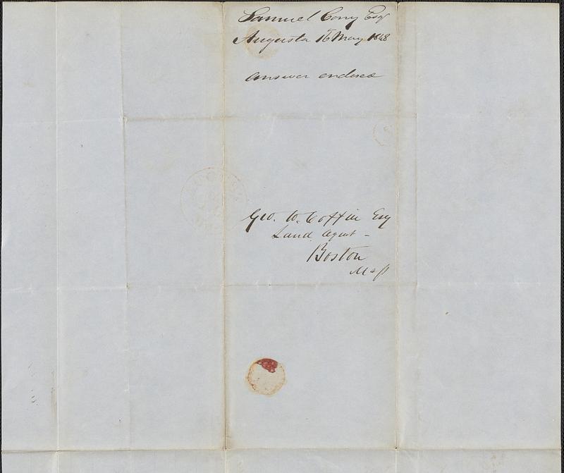 Samuel Cony to George Coffin, 16 May 1848 - Digital Commonwealth
