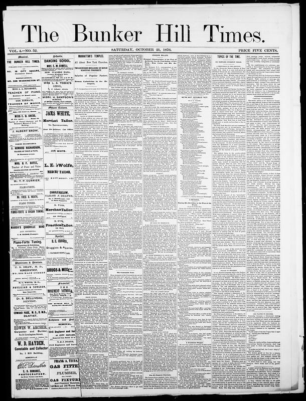 The Bunker Hill Times, October 21, 1876 - Digital Commonwealth