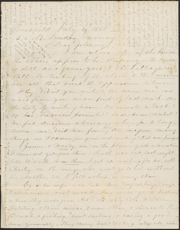 Letter from Zadoc Long to John D. Long, July 19, 1868 - Digital ...
