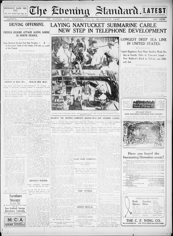Evening Standard. July 20, 1916 - Digital Commonwealth