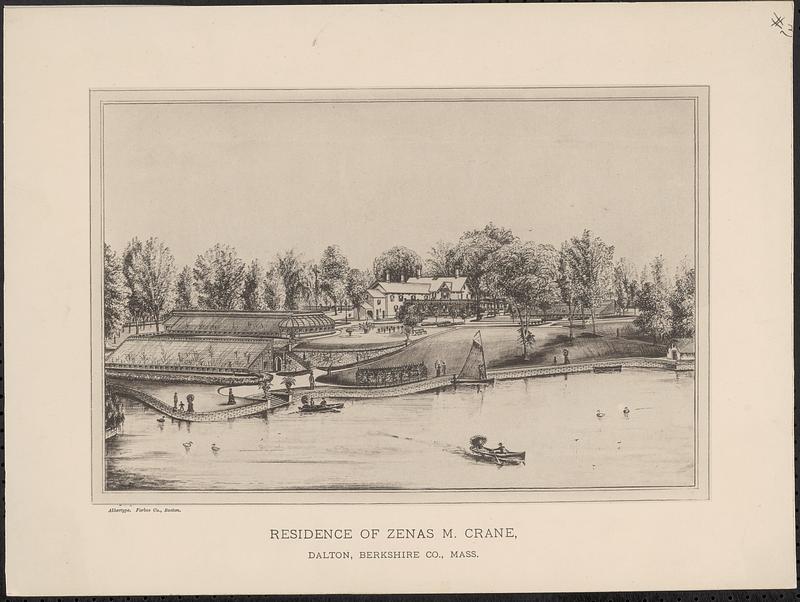 Zenas Marshal Crane grapery and greenhouse from the south - Digital ...