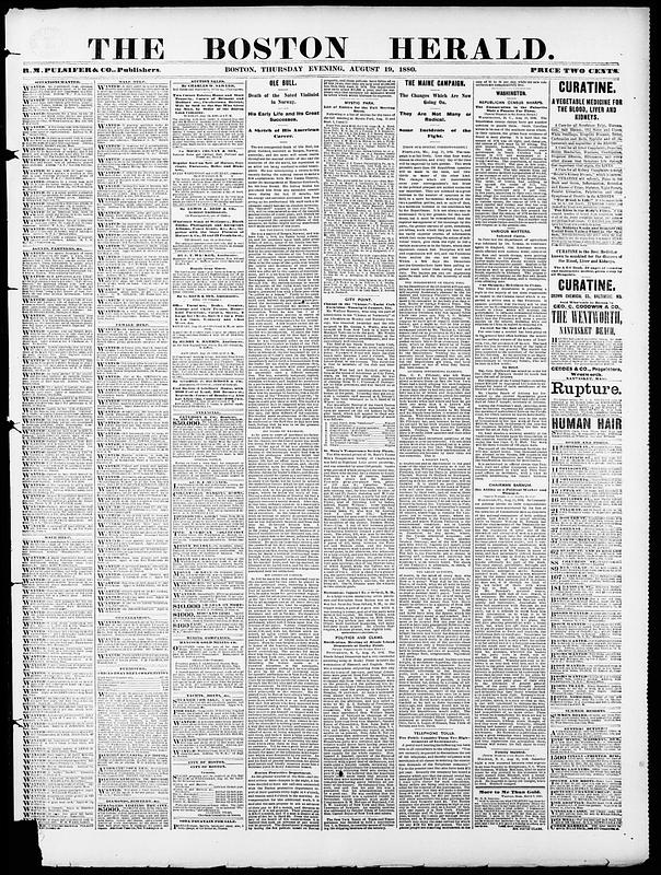 The Boston Herald. August 19, 1880 - Digital Commonwealth