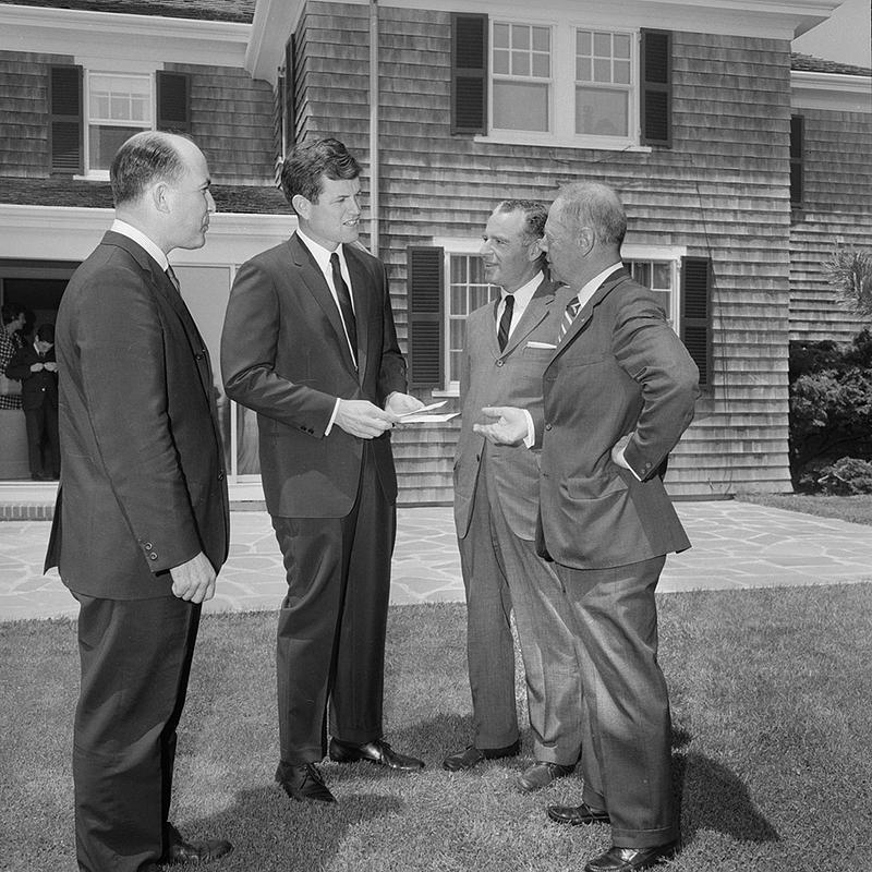 Ted Kennedy Presenting Check - Digital Commonwealth