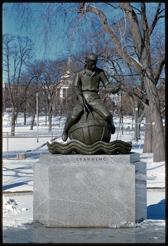 Learning statue, Boston Common - Digital Commonwealth