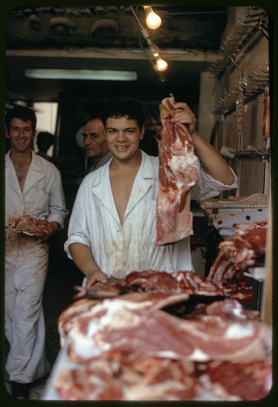 Butcher, Athens, Greece - Digital Commonwealth