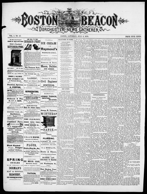 The Boston Beacon and Dorchester News Gatherer, July 06, 1878 - Digital ...