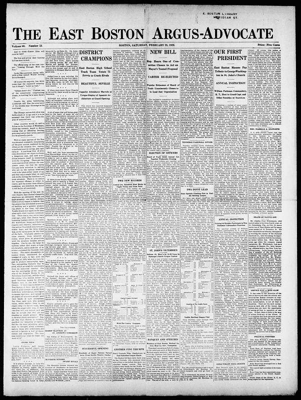 East Boston Argus-Advocate - Digital Commonwealth