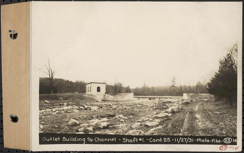 Contract No. 25,Superstructure, Wachusett Outlet Works Building, Shaft ...