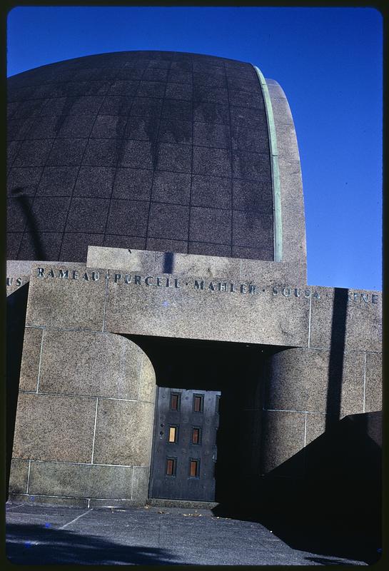 Closeup of Hatch Memorial Shell, Boston - Digital Commonwealth