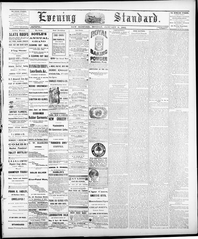 Evening Standard. January 09, 1882 - Digital Commonwealth