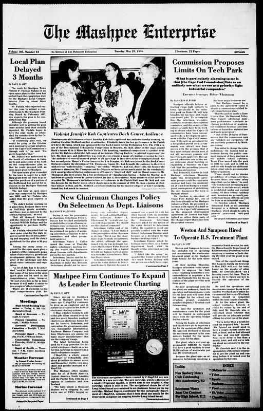The Mashpee Enterprise. May 28, 1996 - Digital Commonwealth