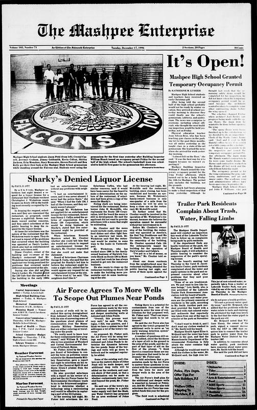 The Mashpee Enterprise. December 17, 1996 - Digital Commonwealth