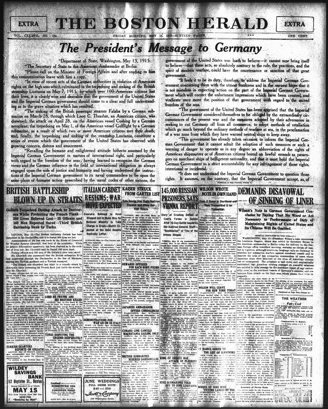 The Boston Herald. May 14, 1915 - Digital Commonwealth