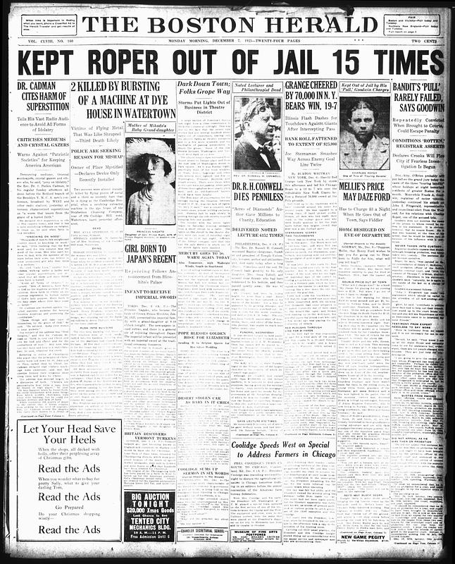 Boston Herald. December 07, 1925 - Digital Commonwealth