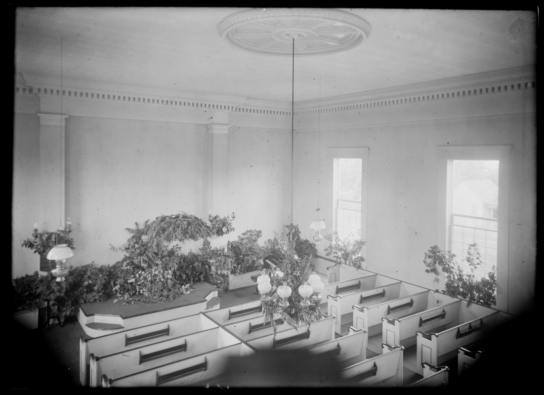 Church interior - poss. church at No. Tisbury - Digital Commonwealth