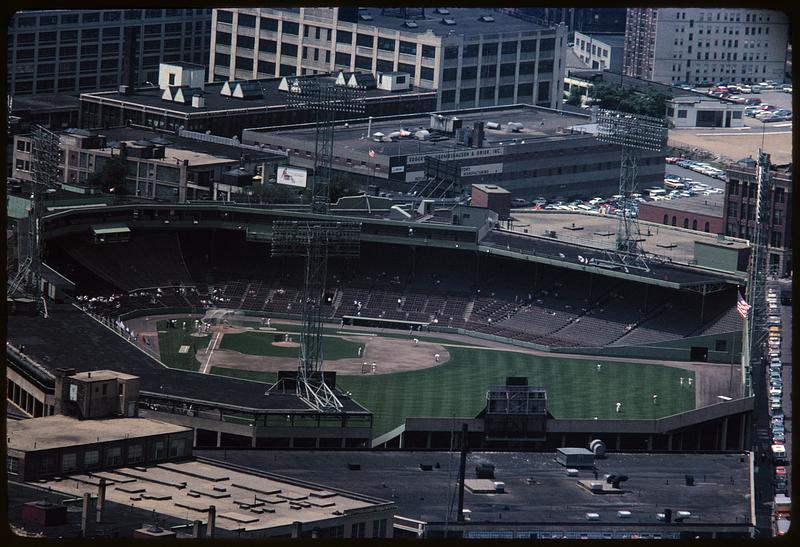 Elevated view of Fenway Park, Boston - Digital Commonwealth