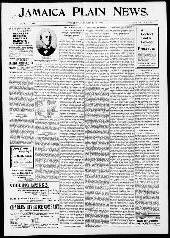 Jamaica Plain News, September 14, 1901 - Digital Commonwealth